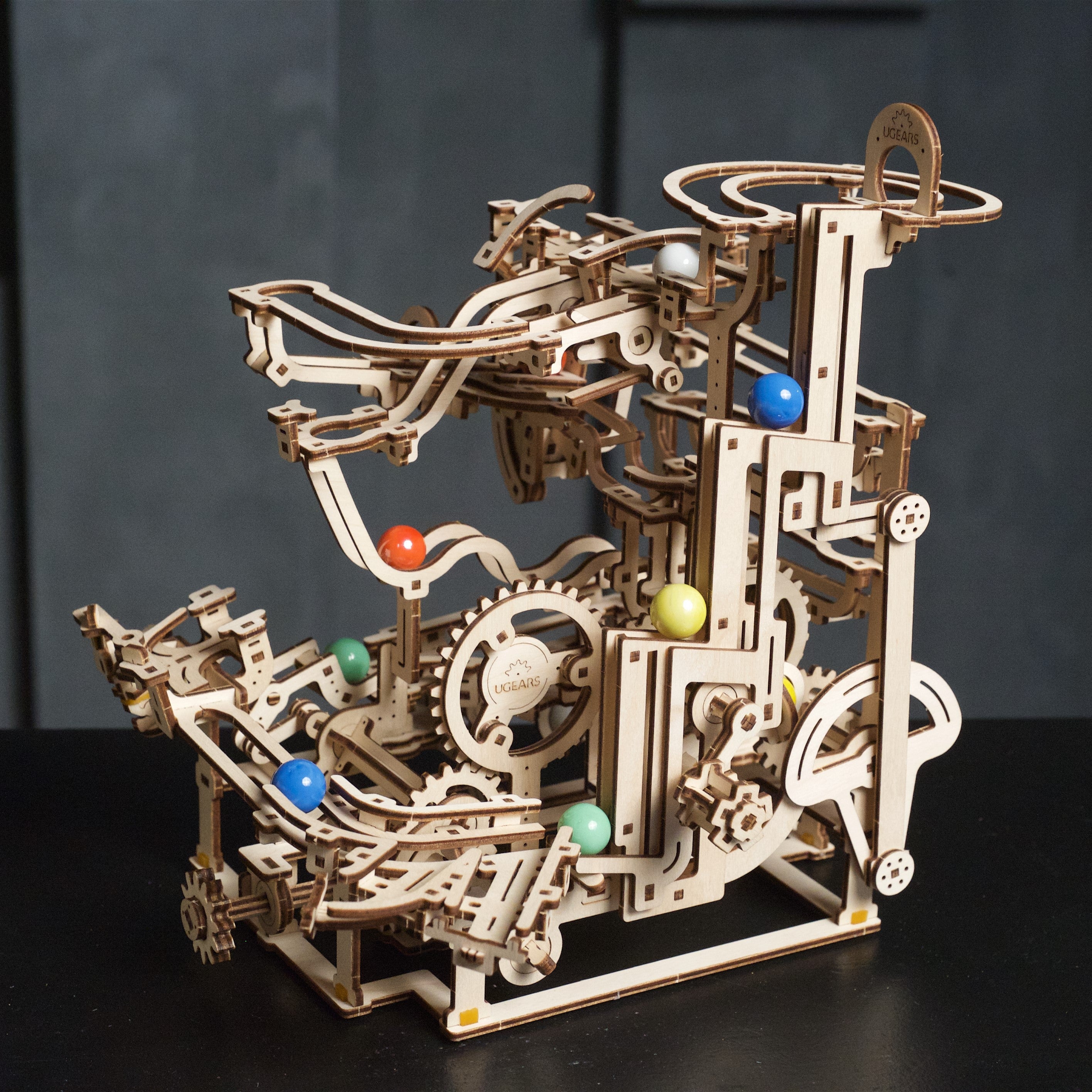 Explore Ugears 3D Wooden Marble Runs – Mechanical Puzzle Tracks in Motion