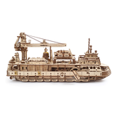 Ugears Trains & Ships — Classic 3D Plywood Mechanical Models