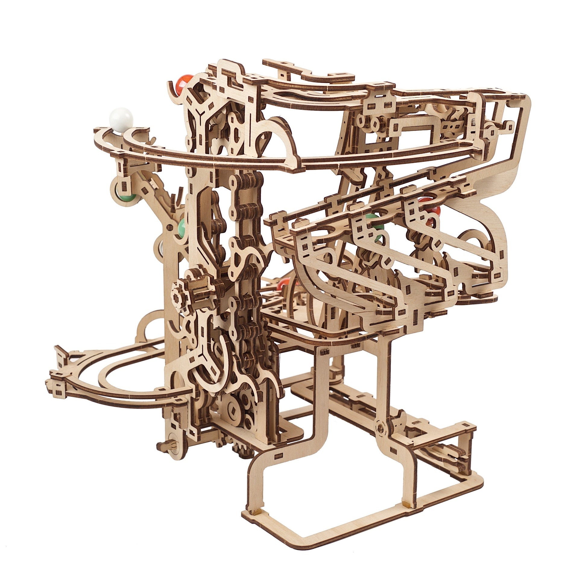 Explore Ugears 3D Wooden Marble Runs – Mechanical Puzzle Tracks in Motion